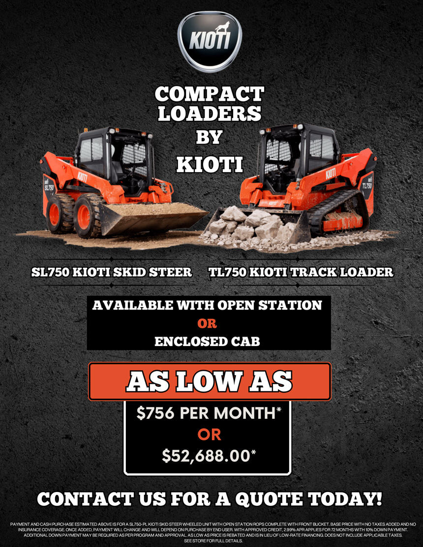Kioti Compact Loaders SL & TL | Hill Country Tractor | Elmendorf TX ...